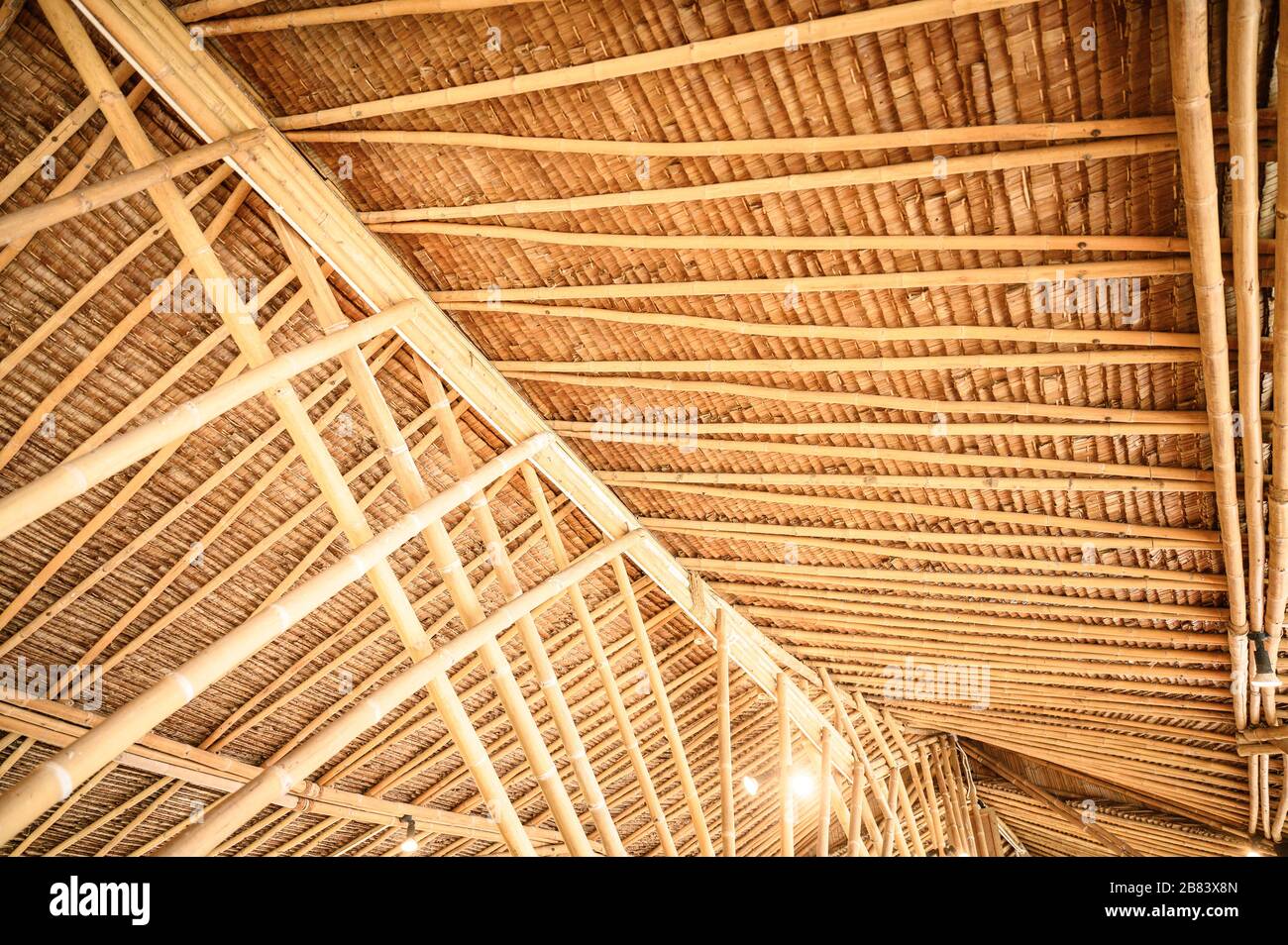 texture background of bamboo roof Stock Photo - Alamy