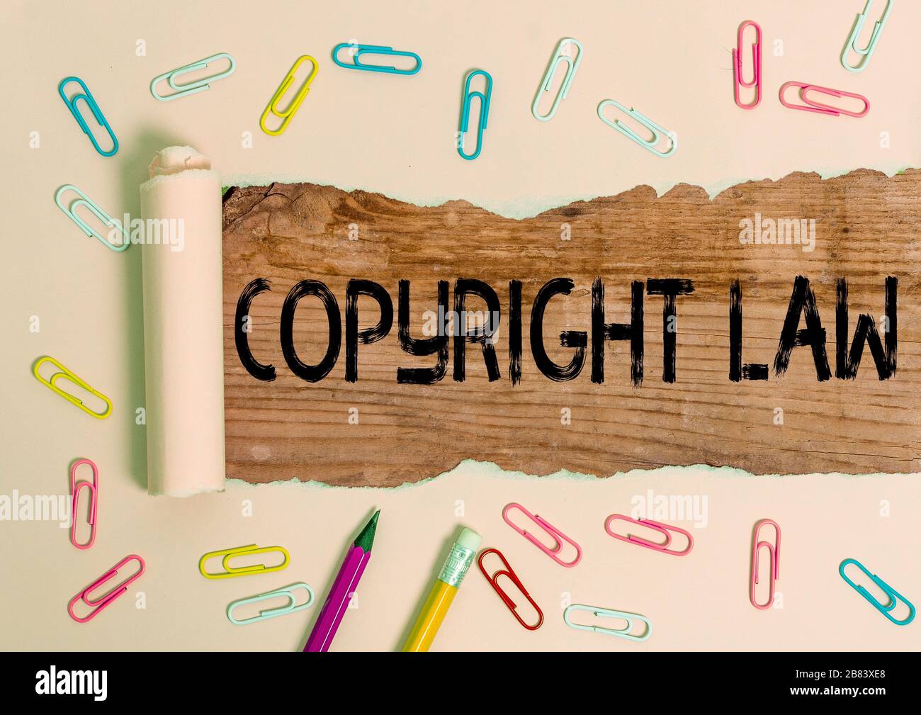 Conceptual hand writing showing Copyright Law. Concept meaning body of ...