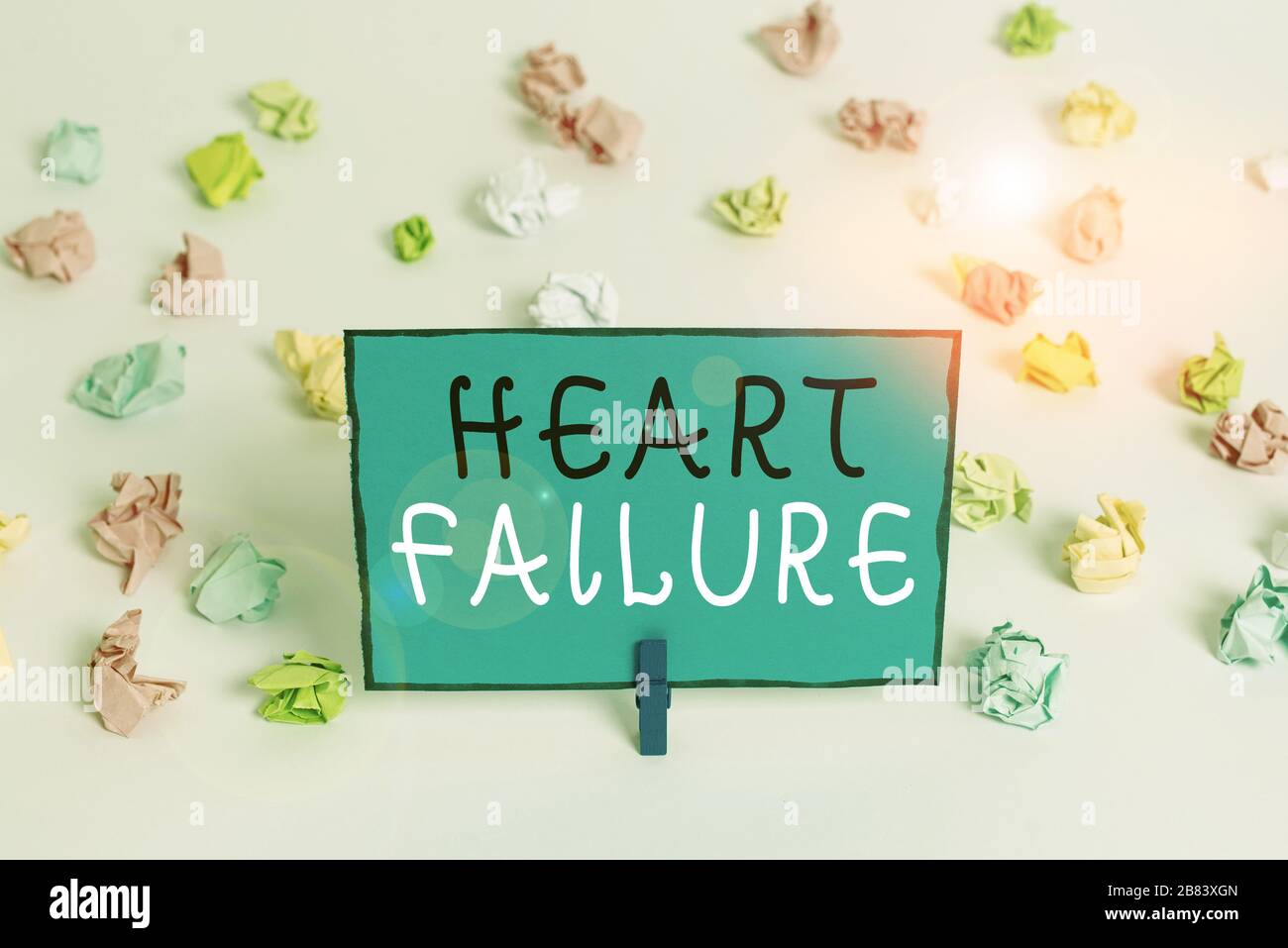 Text sign showing Heart Failure. Business photo showcasing the severe ...