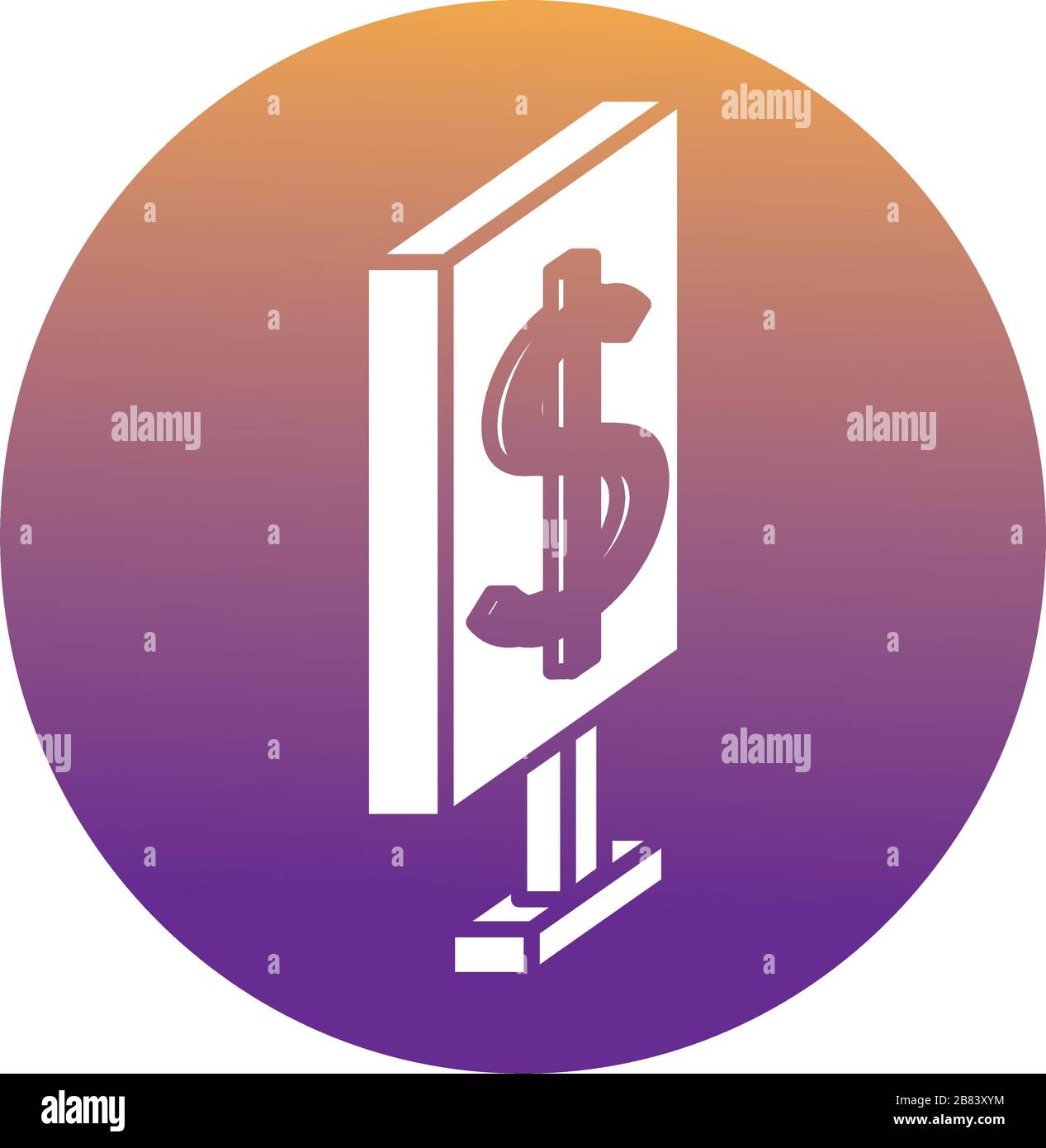 commercial tag with money symbol block style Stock Vector Image & Art ...