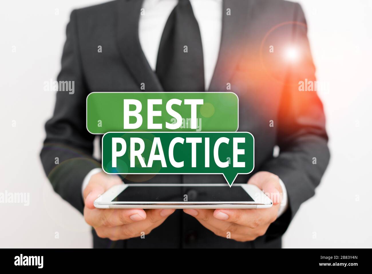 Conceptual hand writing showing Best Practice. Concept meaning ...