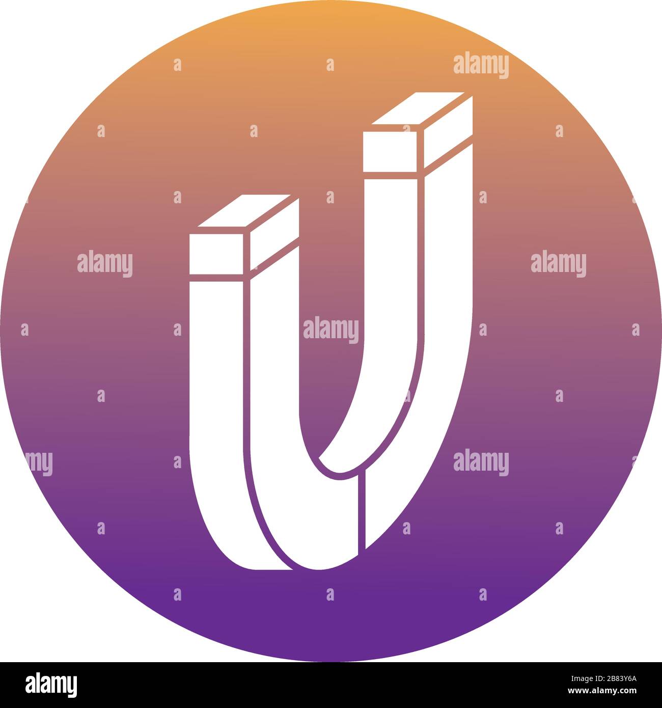 magnet force block style icon Stock Vector Image & Art - Alamy