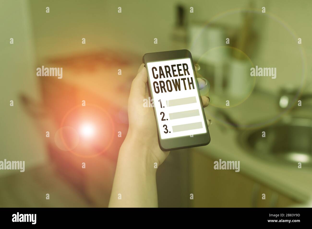 Text sign showing Career Growth. Business photo text the process of ...