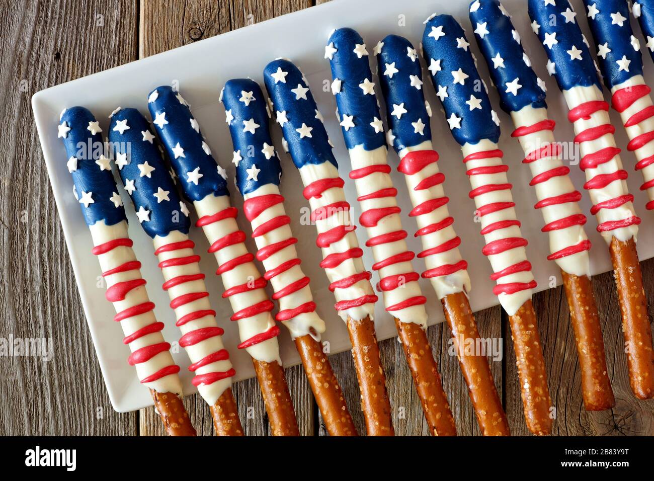 Food with us flag hi-res stock photography and images - Alamy