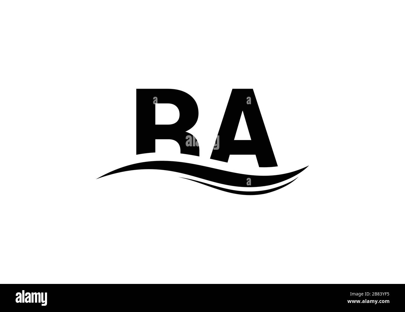 R A, RA Initial Letter Logo design vector template, Graphic Alphabet ...