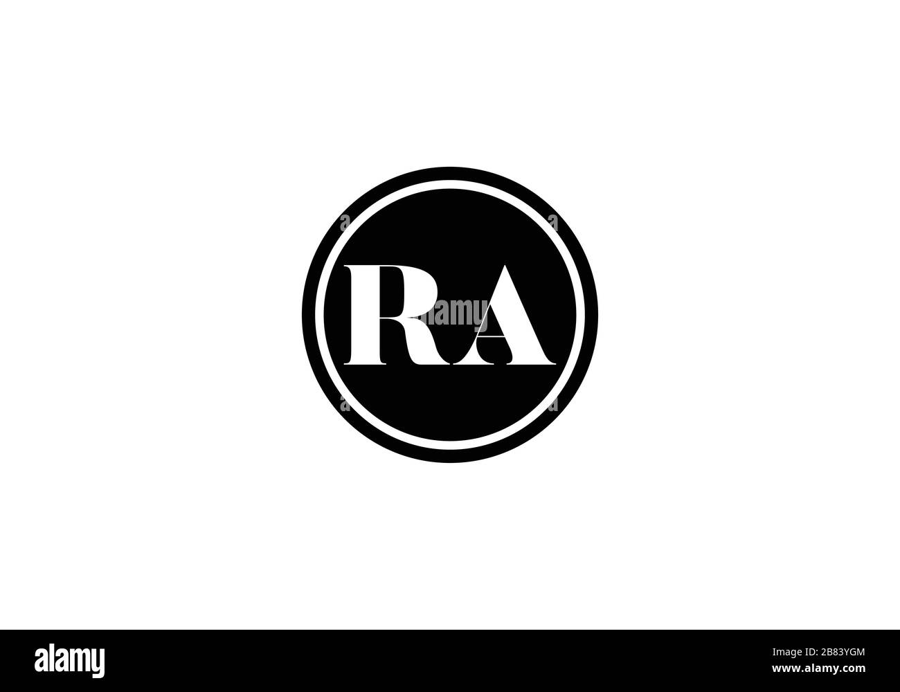 R A, RA Initial Letter Logo design vector template, Graphic Alphabet ...
