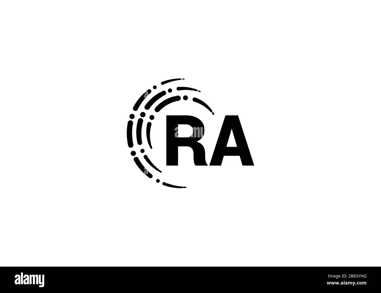 R A, RA Initial Letter Logo design vector template, Graphic Alphabet ...