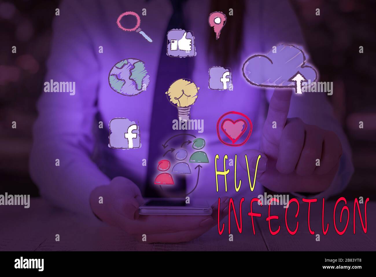 Word writing text Hiv Infection. Business photo showcasing sexually ...