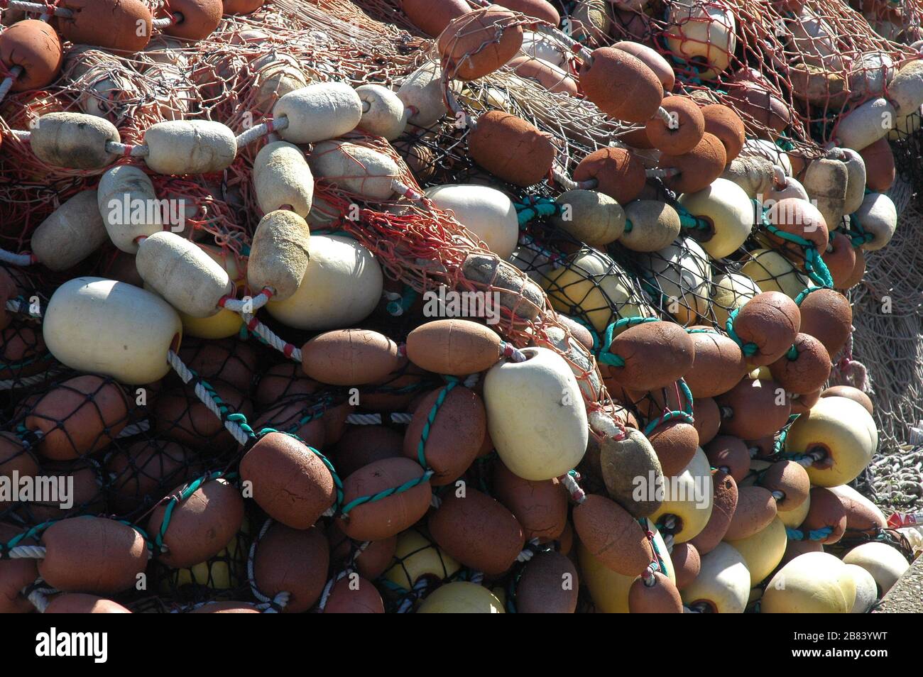Fisher net on the port Stock Photo - Alamy