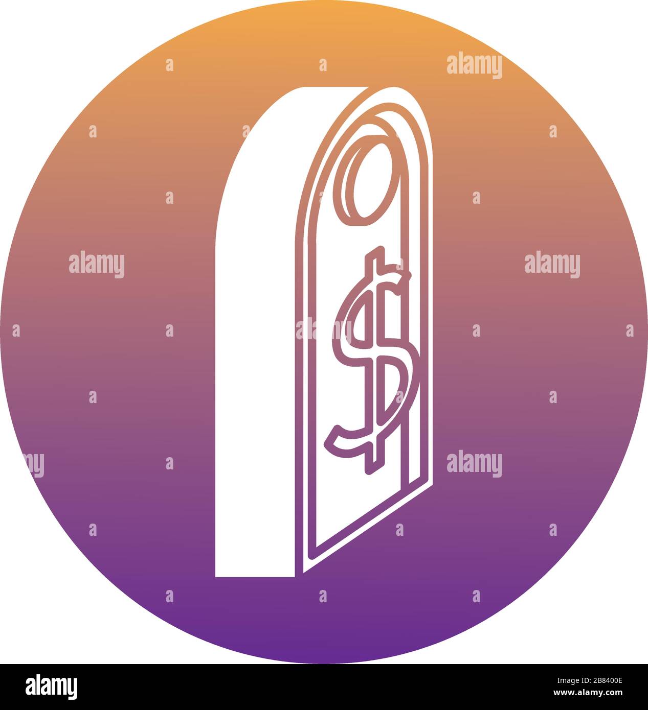 commercial tag with money symbol block style Stock Vector Image & Art ...