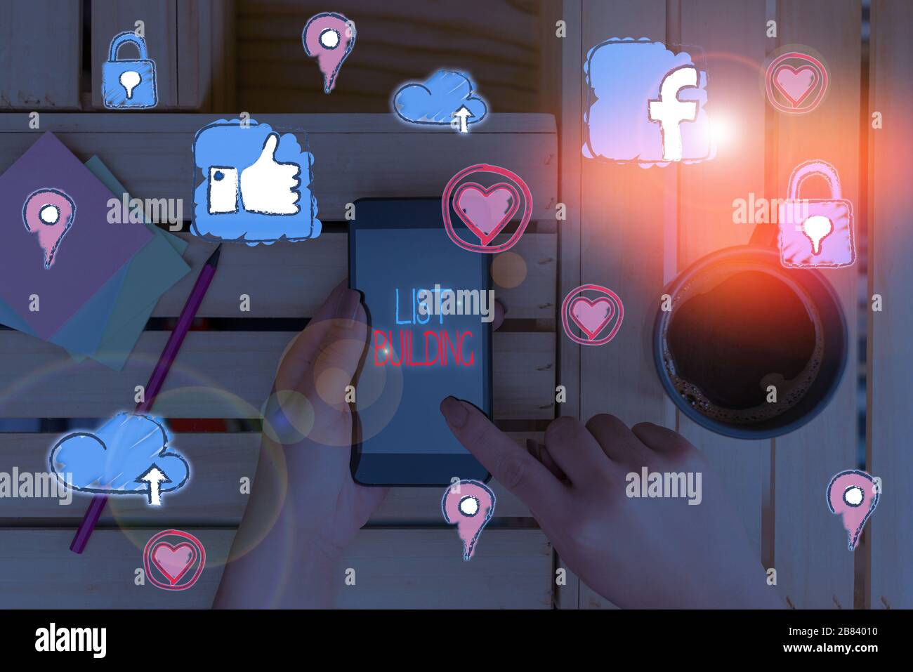 Handwriting text writing List Building. Conceptual photo database of showing you can contact ...