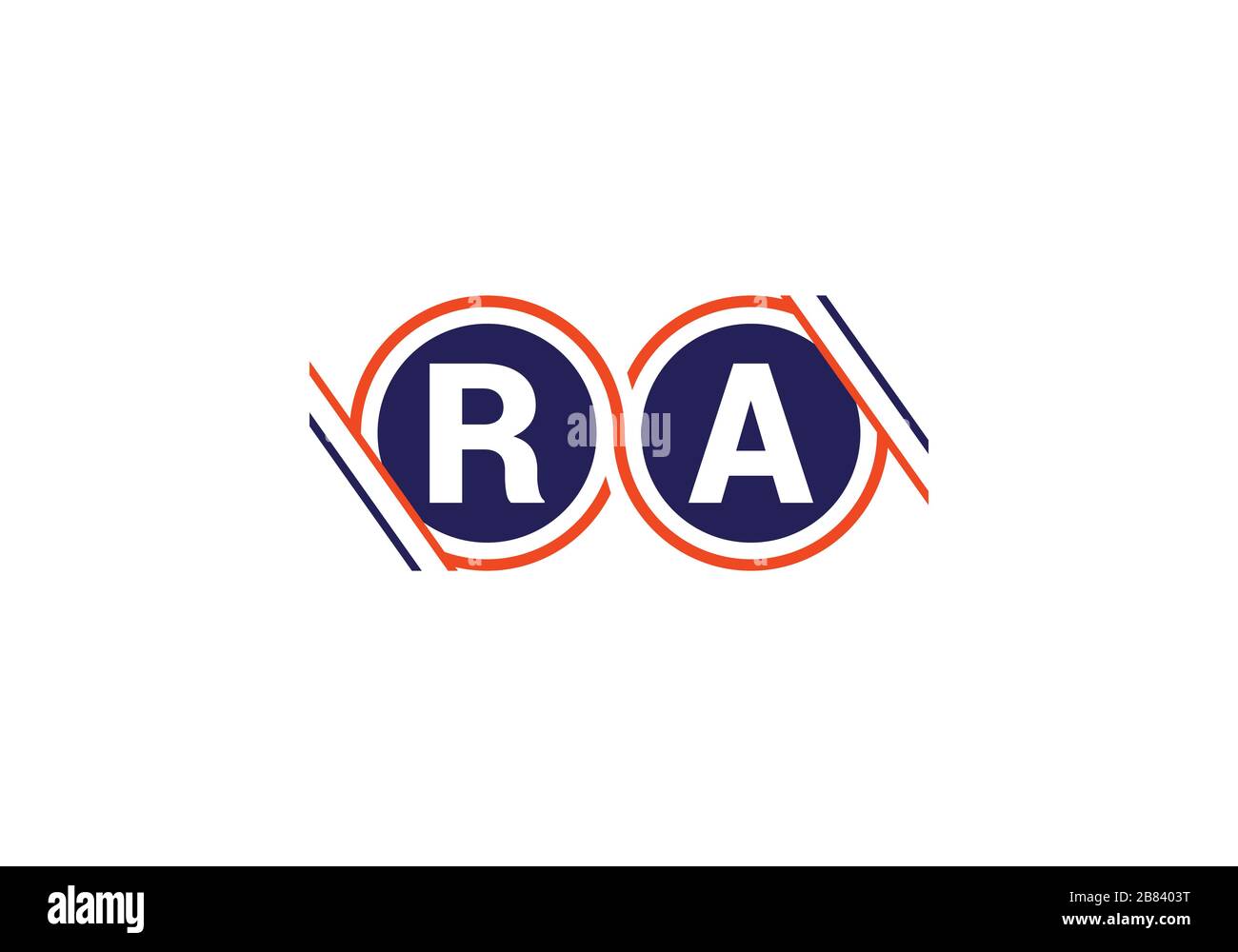 R A, RA Initial Letter Logo design vector template, Graphic Alphabet ...