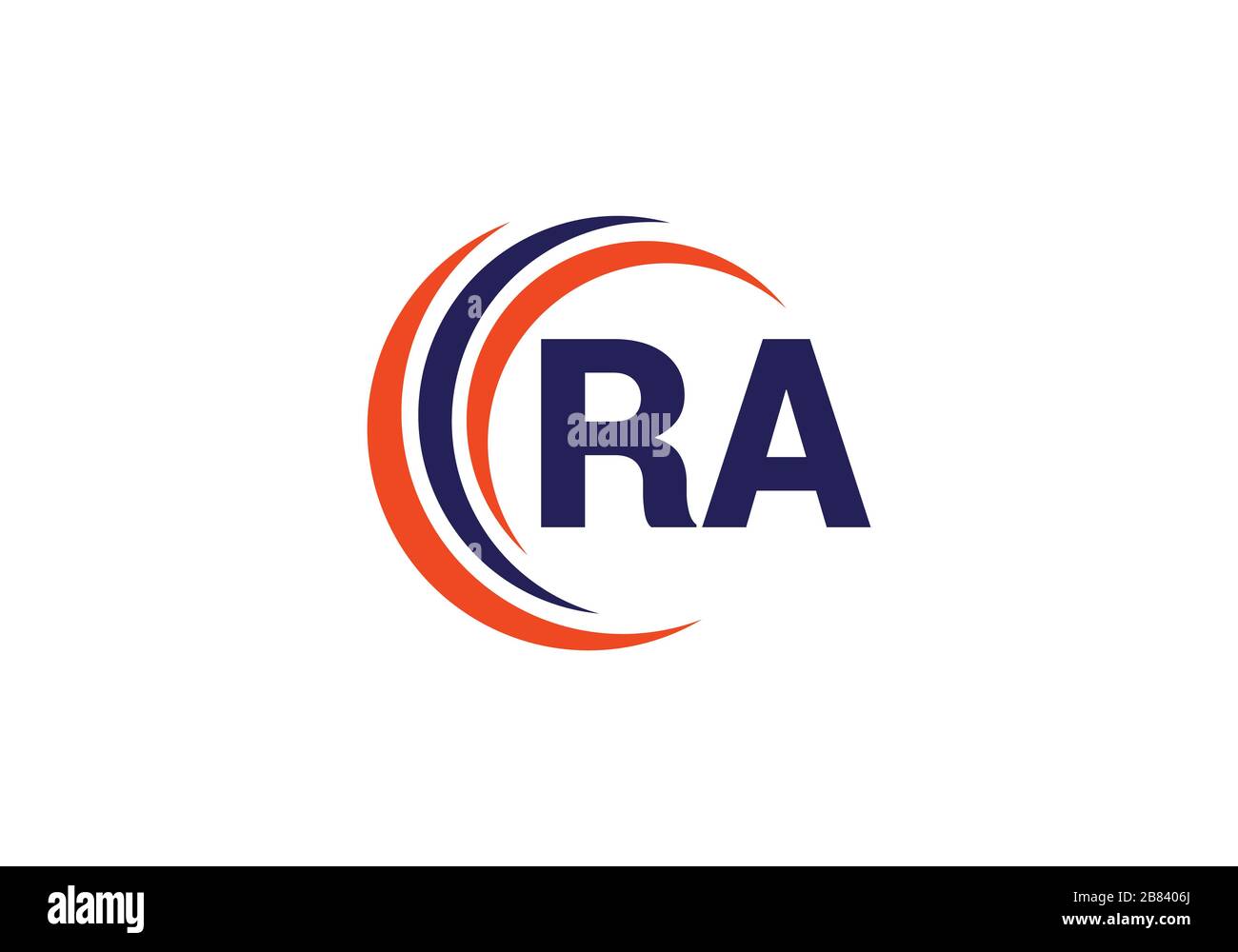 R A, RA Initial Letter Logo design vector template, Graphic Alphabet ...