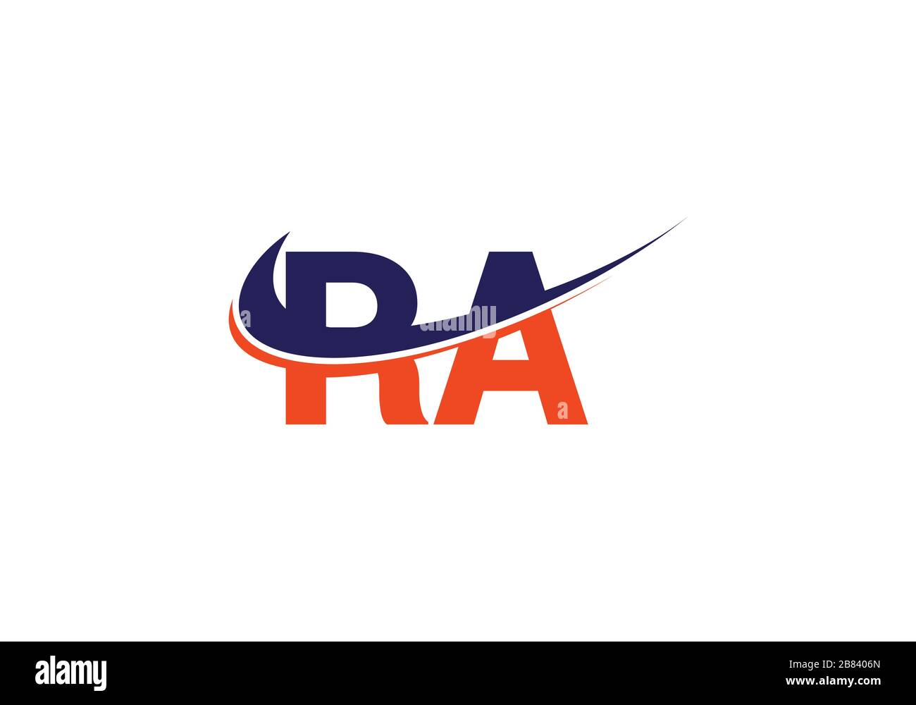 R A, RA Initial Letter Logo design vector template, Graphic Alphabet ...