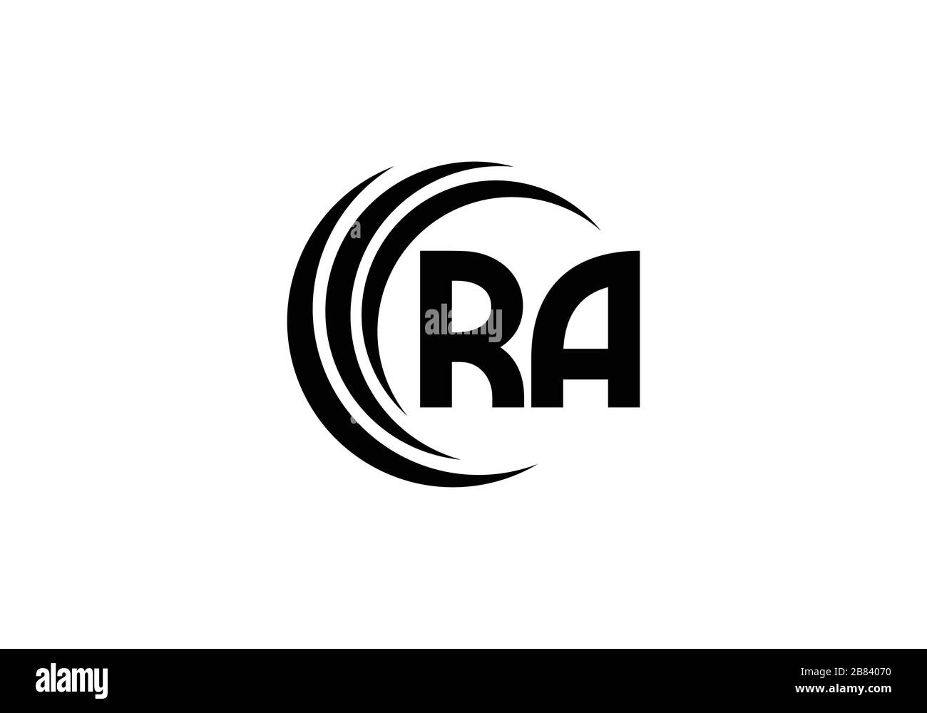 R A, RA Initial Letter Logo design vector template, Graphic Alphabet ...