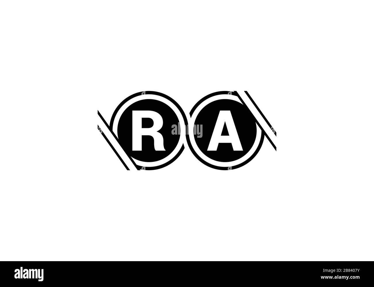 R A, RA Initial Letter Logo design vector template, Graphic Alphabet ...