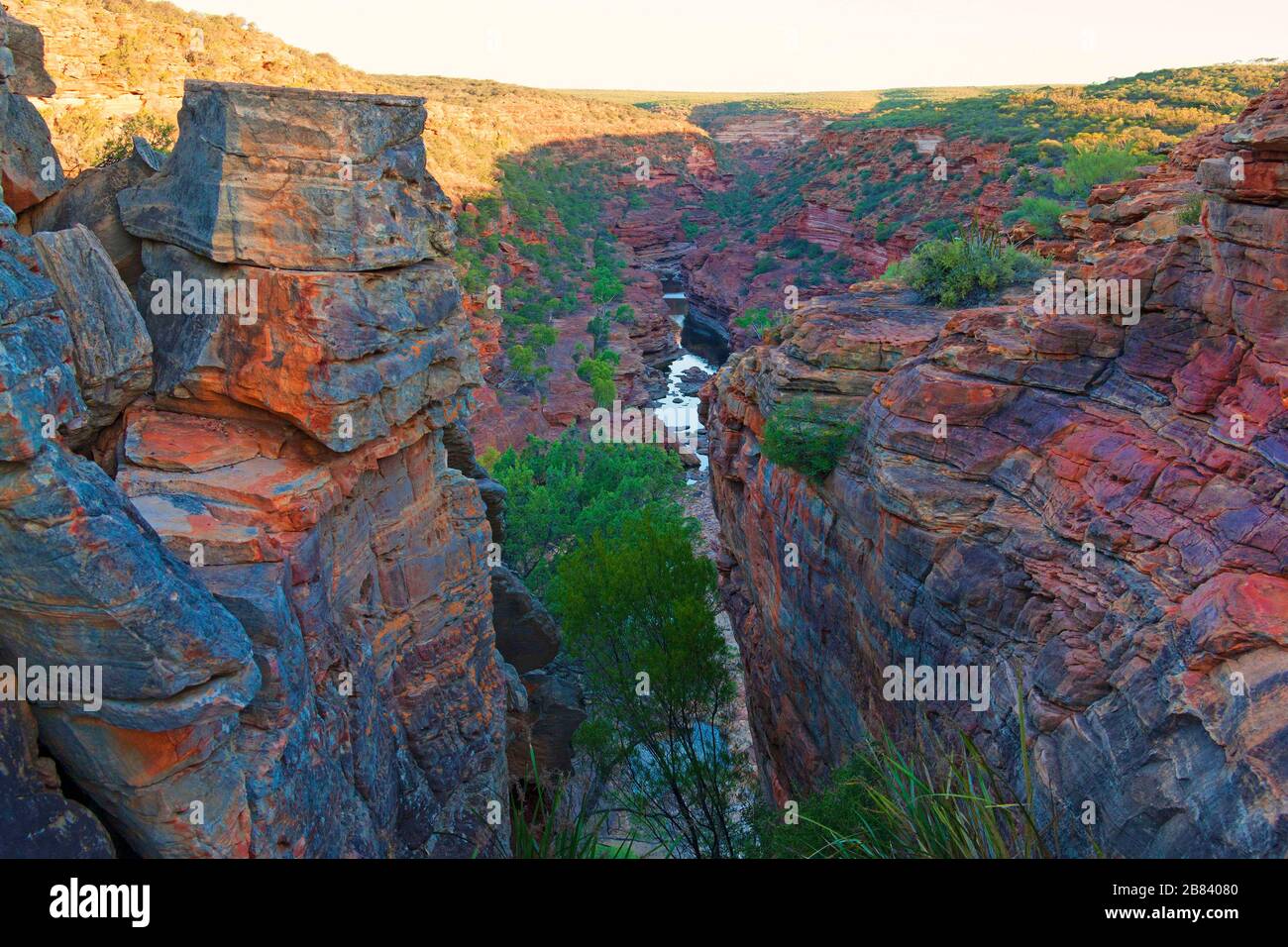 Gorge at the Z Bend, Kalbarri National Park, Murchison, Western ...