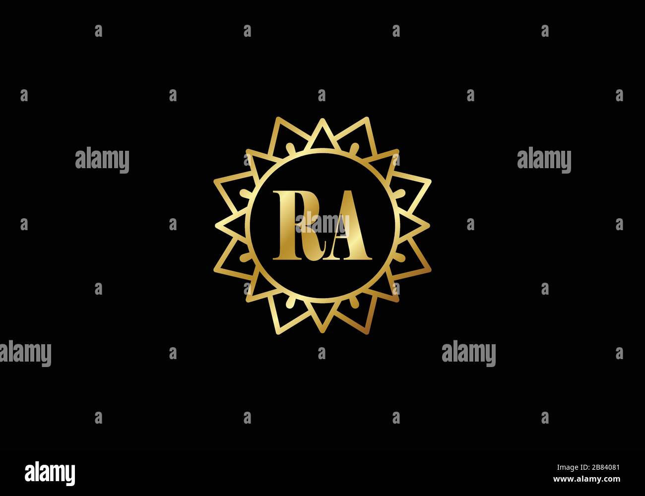 R A, RA Initial Letter Logo design vector template, Graphic Alphabet ...