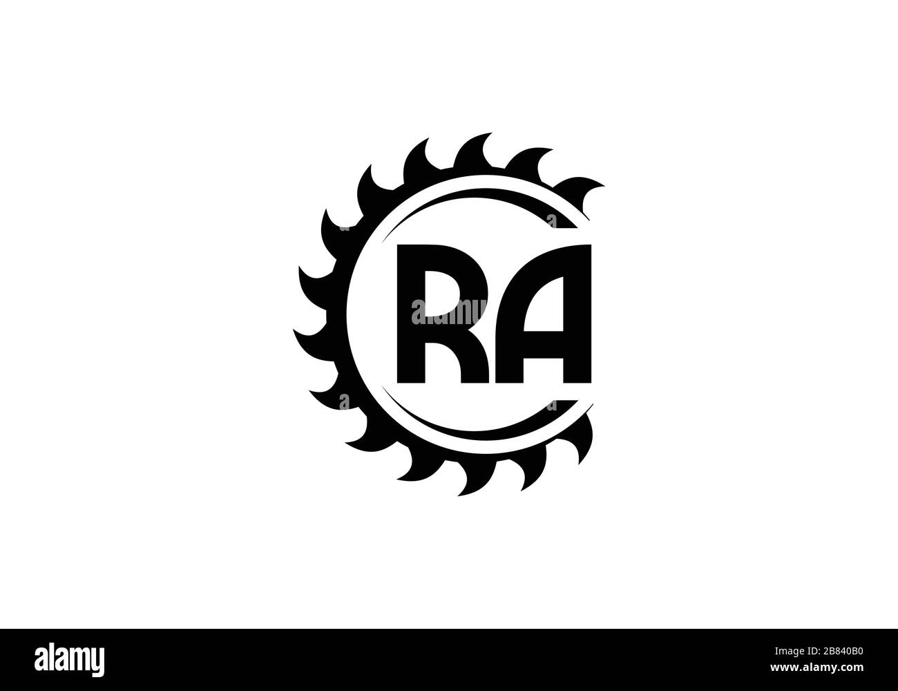 R A, RA Initial Letter Logo design vector template, Graphic Alphabet ...