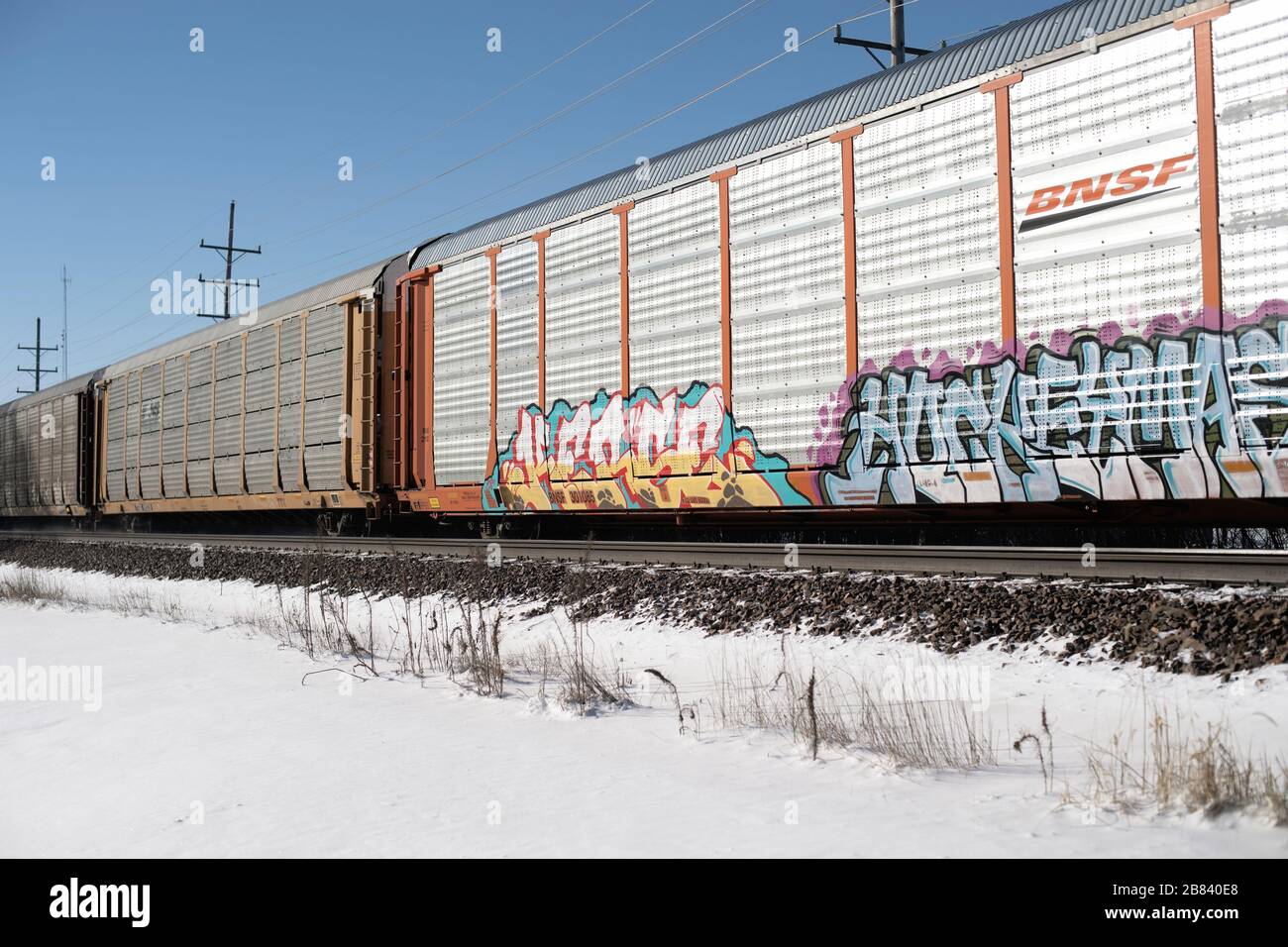 Auto Rack Train High Resolution Stock Photography and Images - Alamy