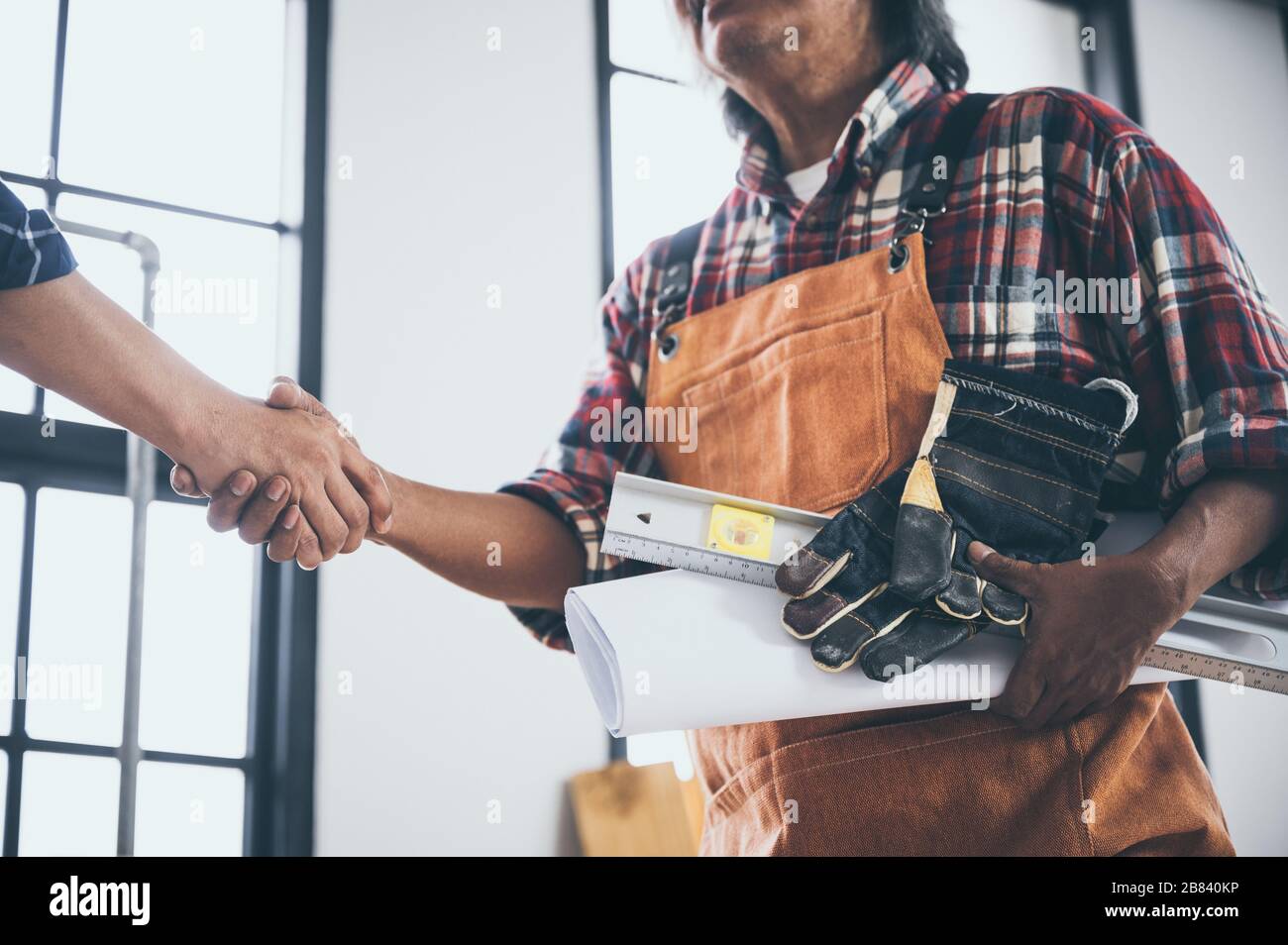 A carpenter's creativity and woodwork Stock Photo - Alamy