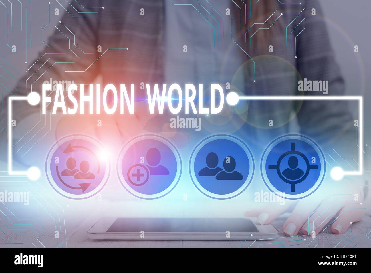 Writing note showing Fashion World. Business concept for world that ...