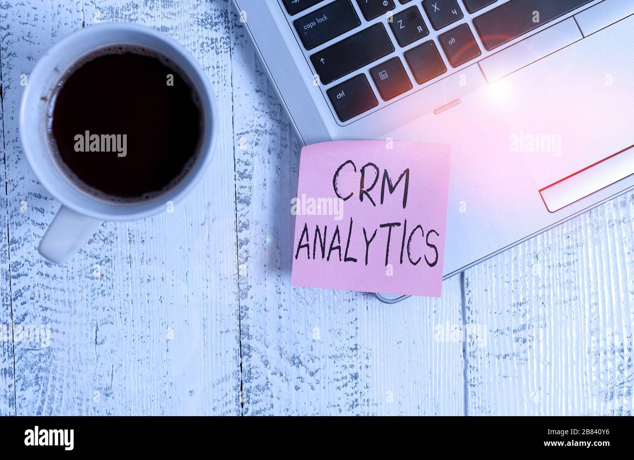 Conceptual Hand Writing Showing Crm Analytics Concept Meaning Applications Used To Evaluate An