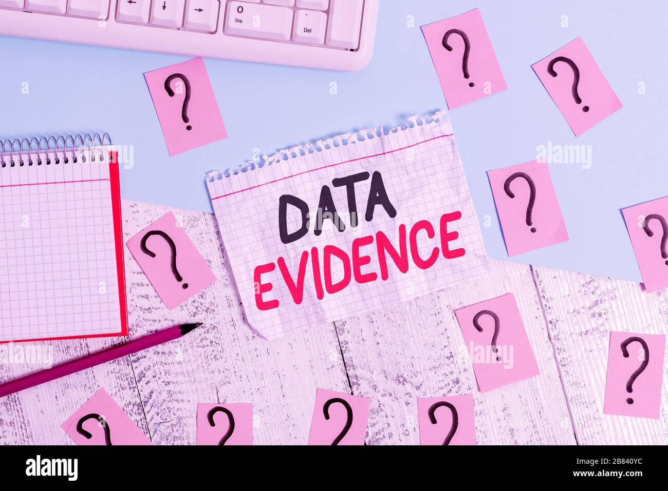 Conceptual hand writing showing Data Evidence. Concept meaning relevant ...