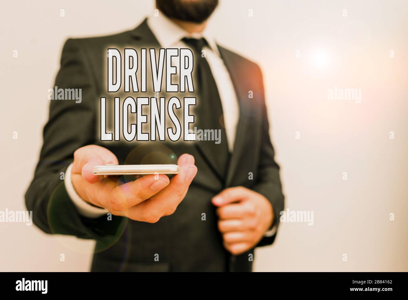Handwriting text Driver License. Conceptual photo a document permitting ...