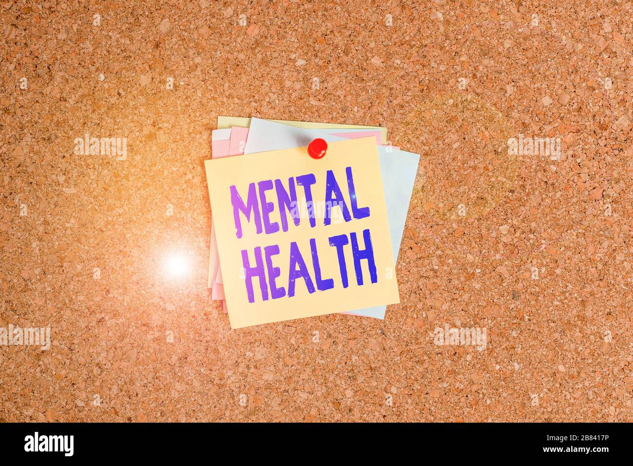 Text sign showing Mental Health. Business photo showcasing the state or ...