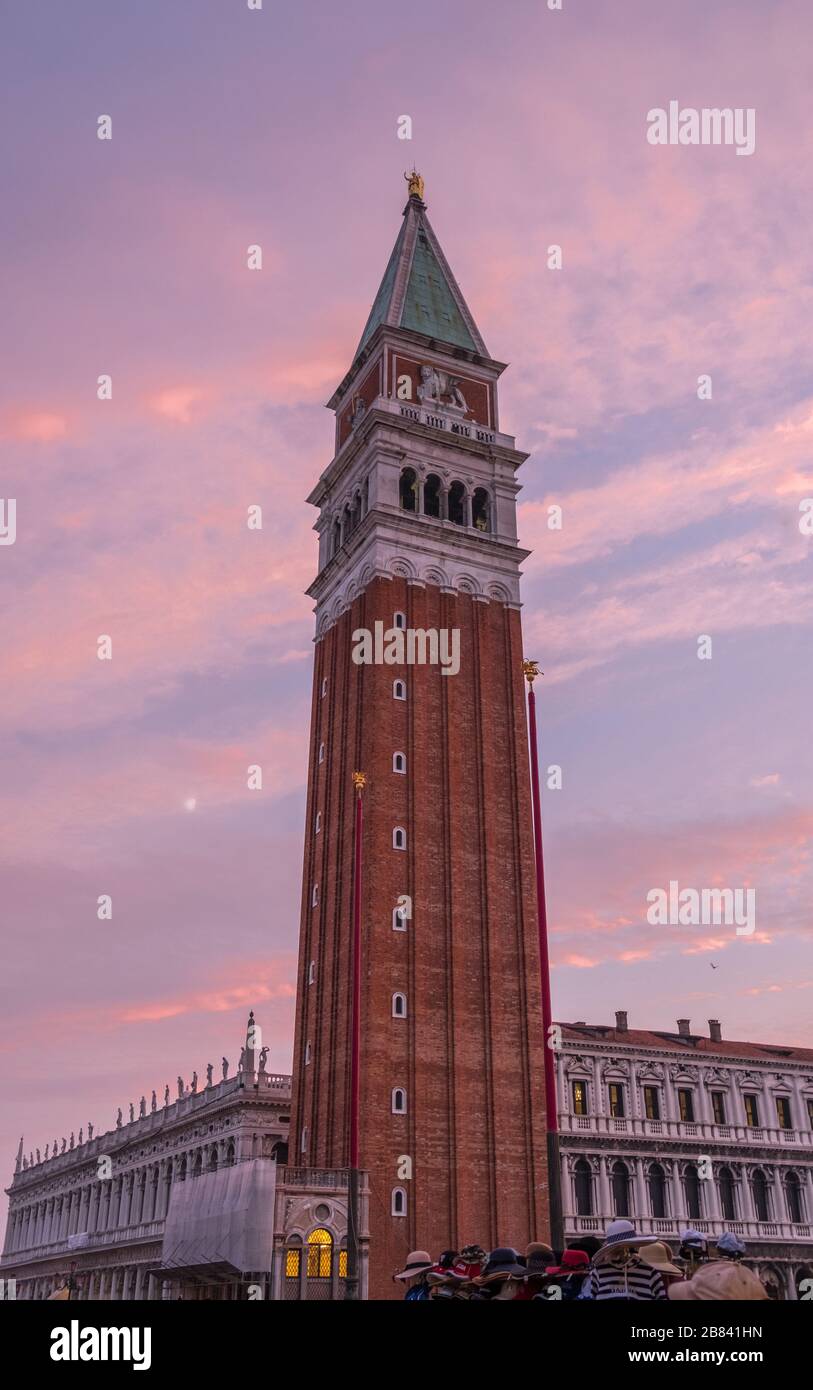 St marks square with full moon hi-res stock photography and images - Alamy