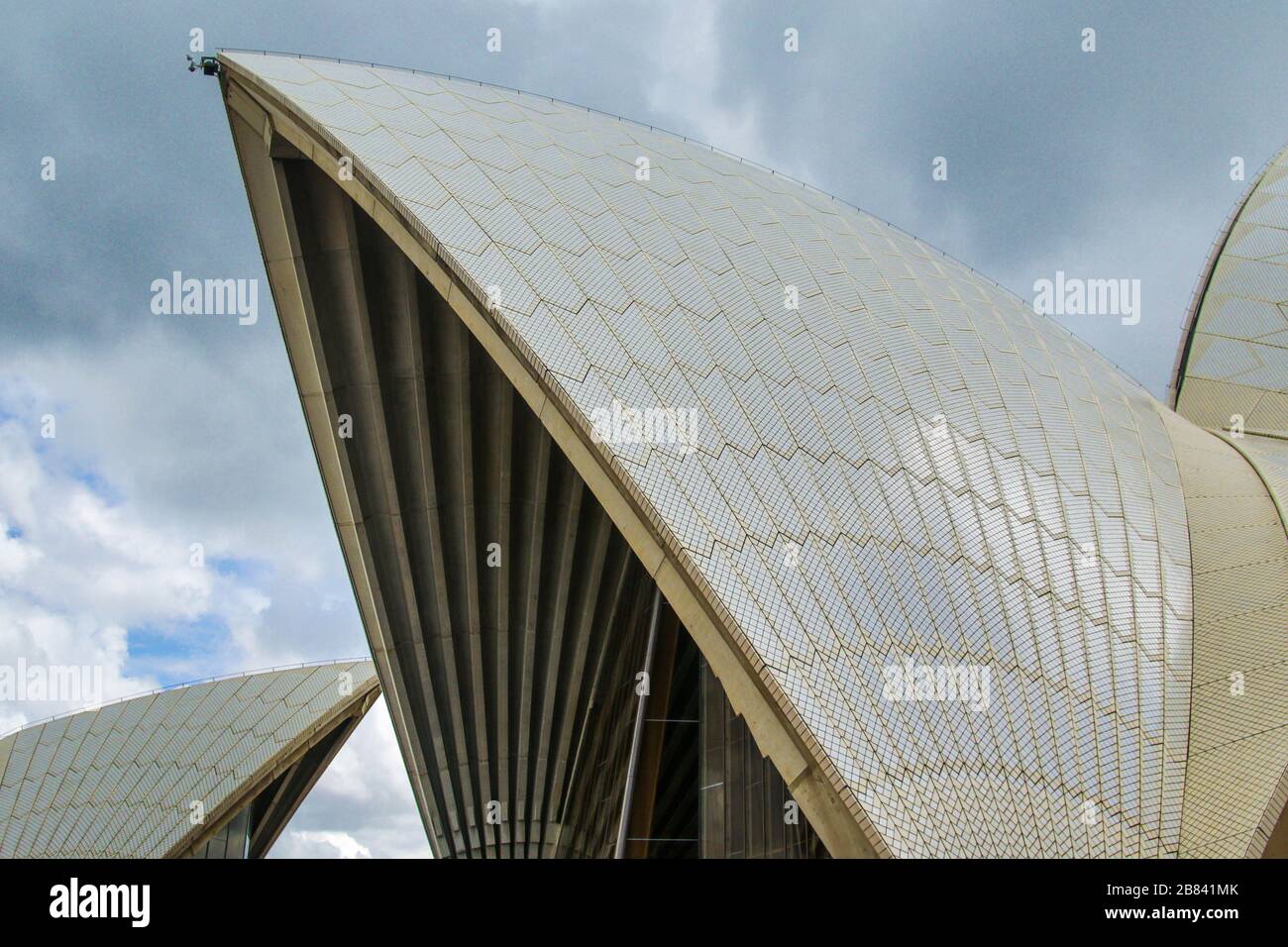 Detail of wing on the Opera House in Sydney Australia Stock Photo - Alamy
