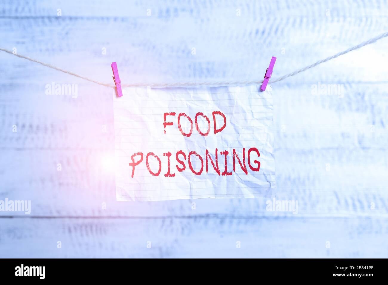 Handwriting text writing Food Poisoning. Conceptual photo the illness ...