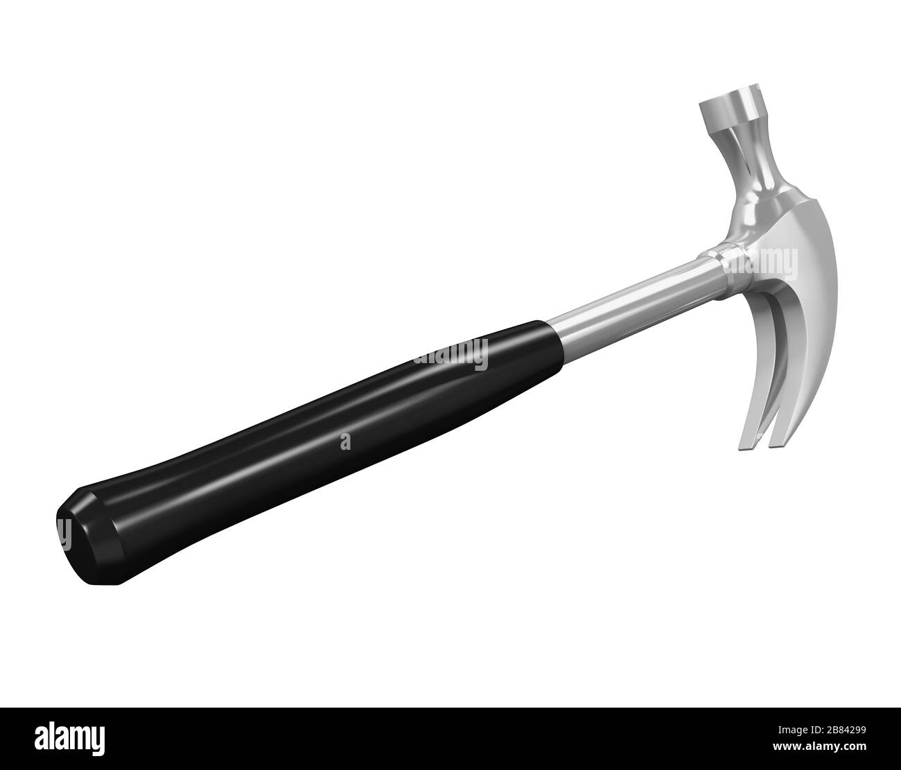 Construction worker with hammer Black and White Stock Photos & Images ...
