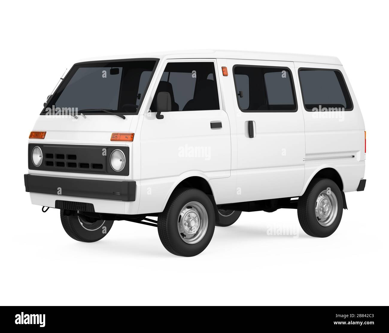 Old Van Isolated Stock Photo - Alamy