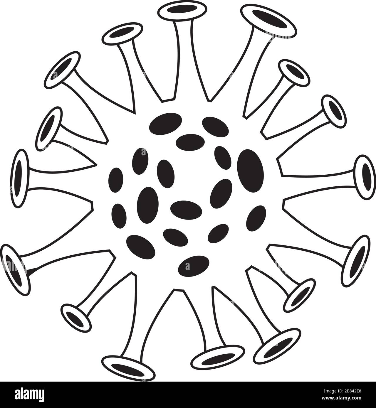 corona virus particle isolated icon Stock Vector Image & Art - Alamy
