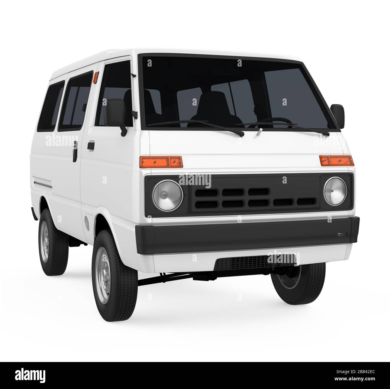 Old Van Isolated Stock Photo - Alamy