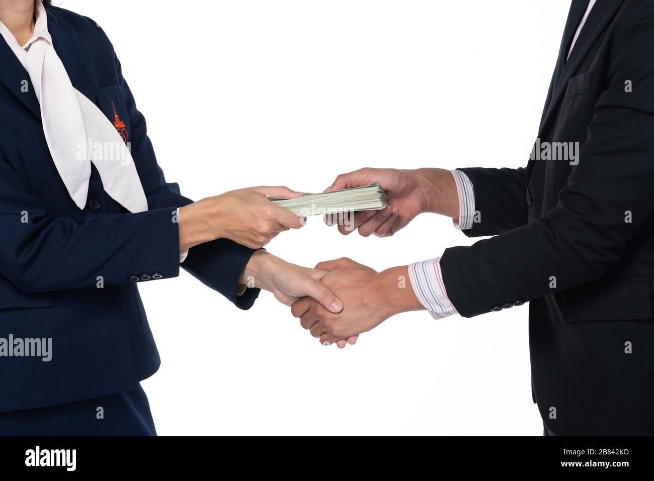 money transfer concept, business people isolated on white Stock Photo ...