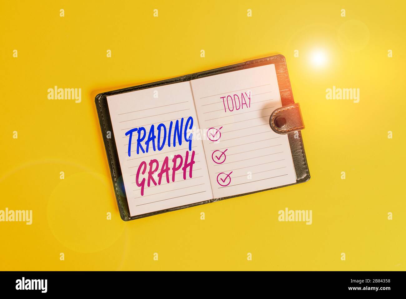 Handwriting text writing Trading Graph. Conceptual photo Represent the ...