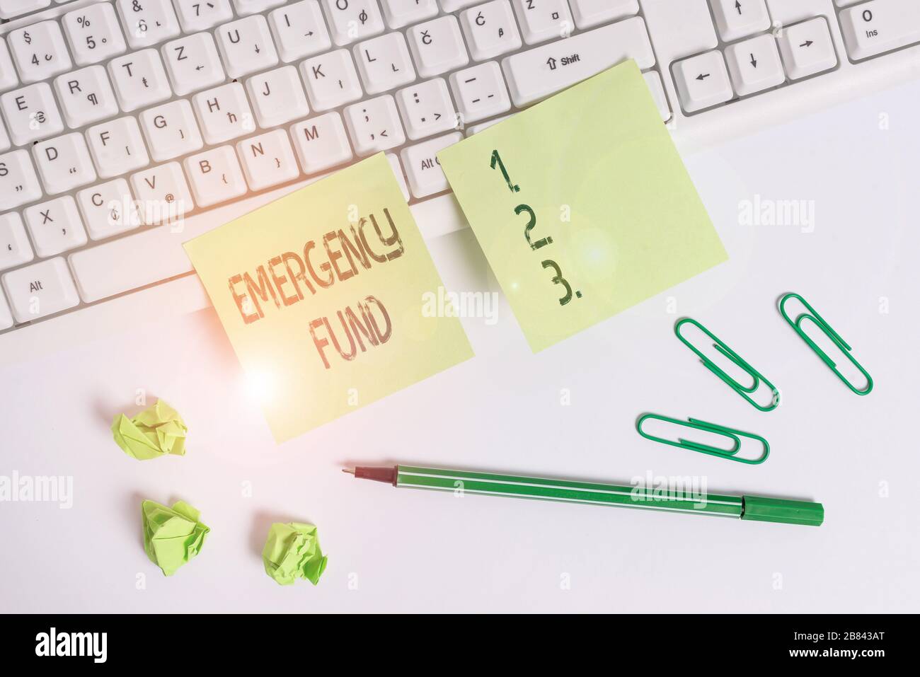 Handwriting text writing Emergency Fund. Conceptual photo Money which ...