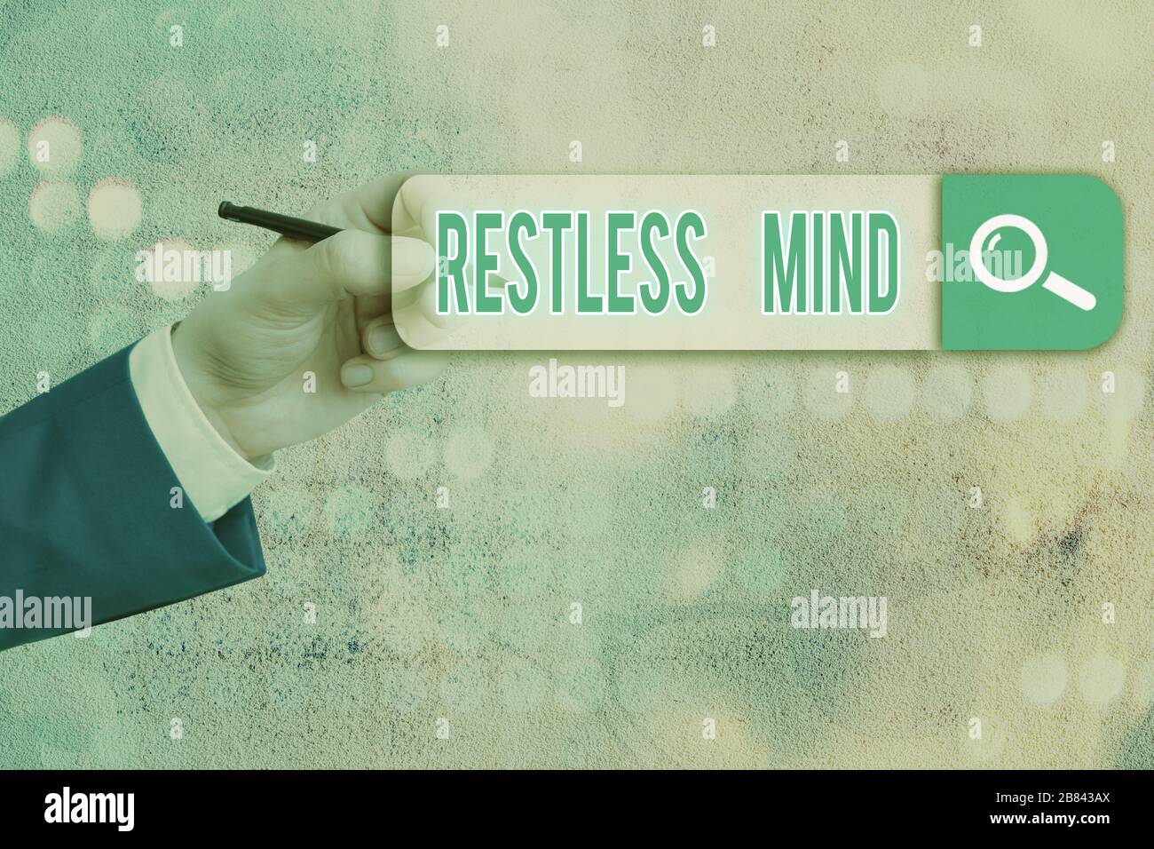 Conceptual hand writing showing Restless Mind. Concept meaning A ...