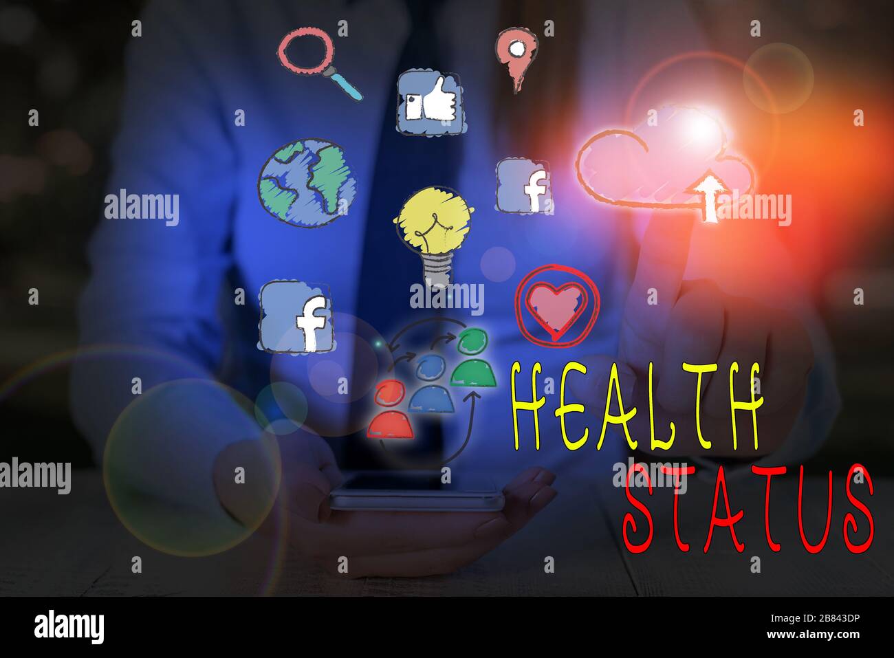 Word writing text Health Status. Business photo showcasing The state of ...