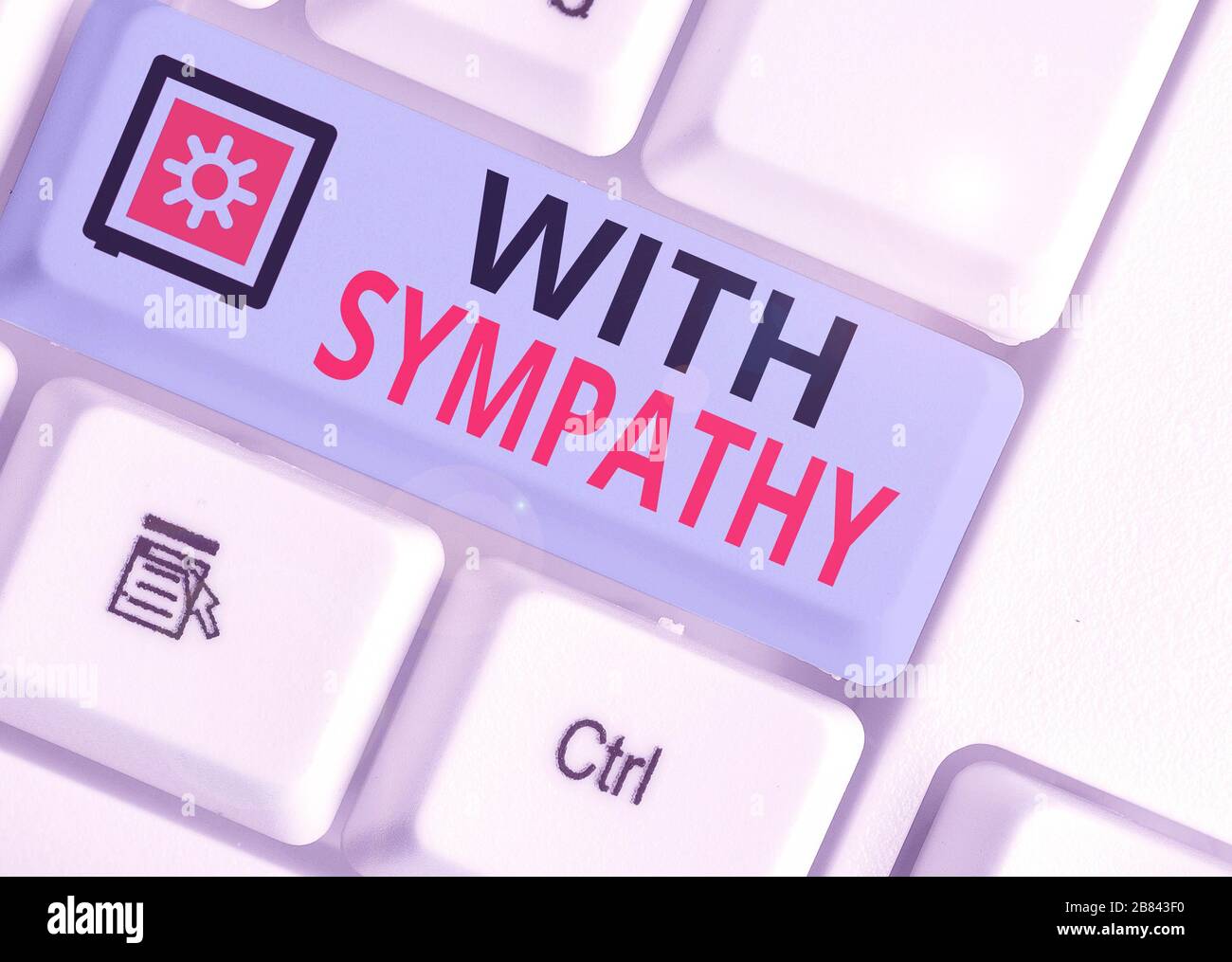 Handwriting text With Sympathy. Conceptual photo feelings of pity and ...