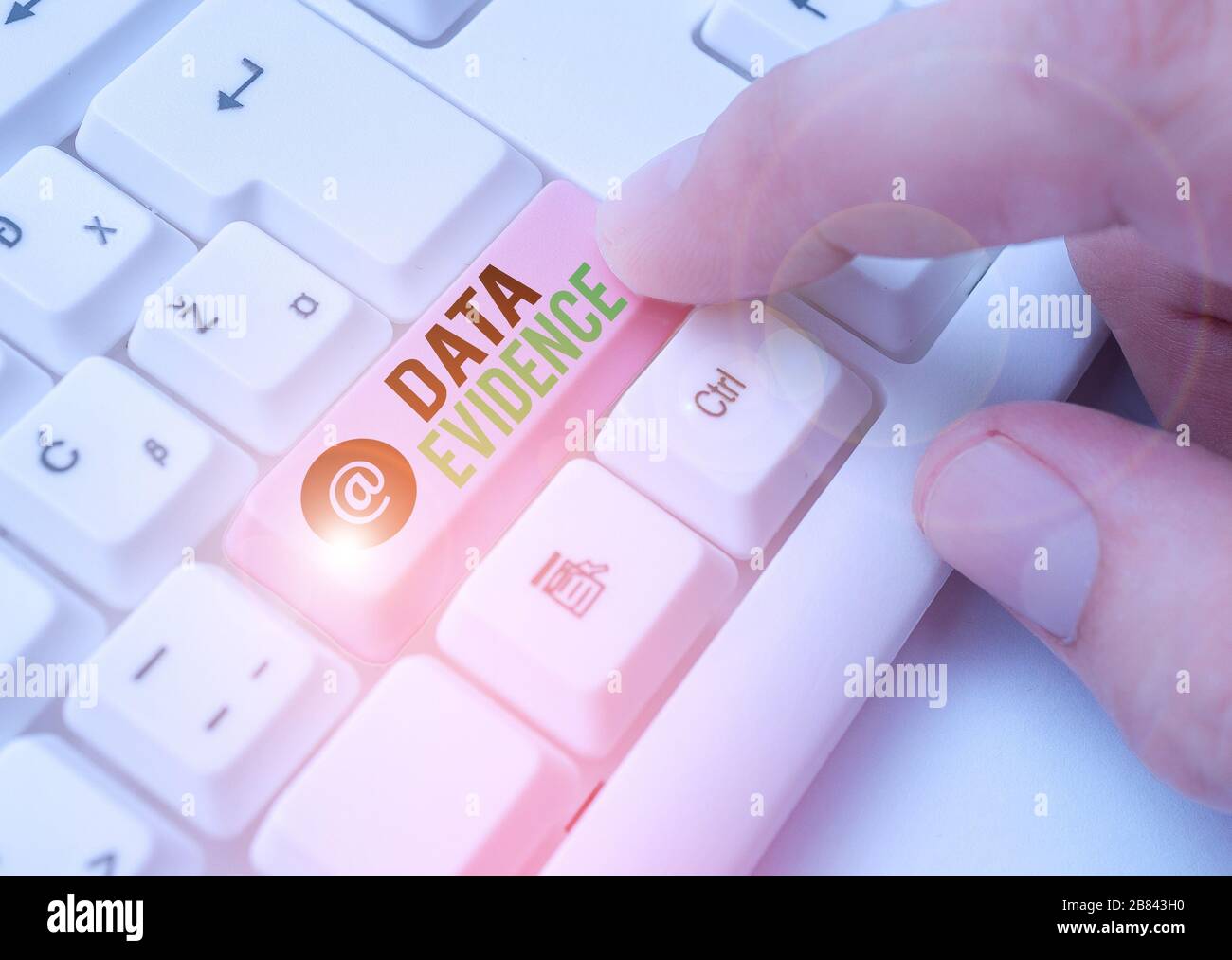 Writing note showing Data Evidence. Business concept for relevant and ...