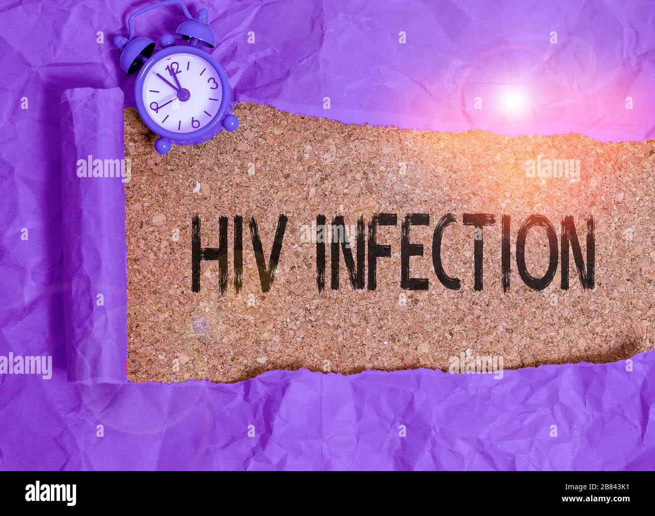 Writing note showing Hiv Infection. Business concept for sexually ...