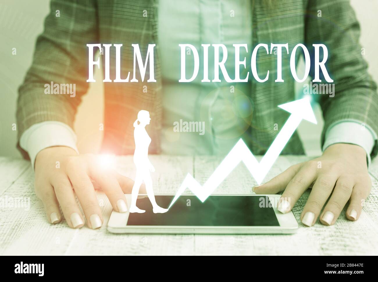 Writing note showing Film Director. Business concept for a ...