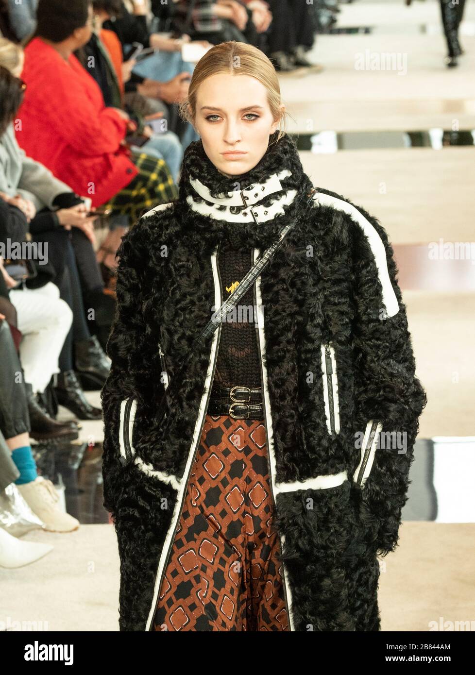 New York, NY - February 8, 2020: Isabelle Schilling walks runway for ...