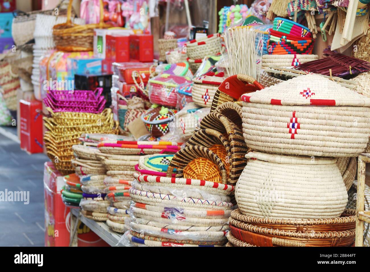 A View of Souq Waqif, an old traditional bazaar and famous for ...