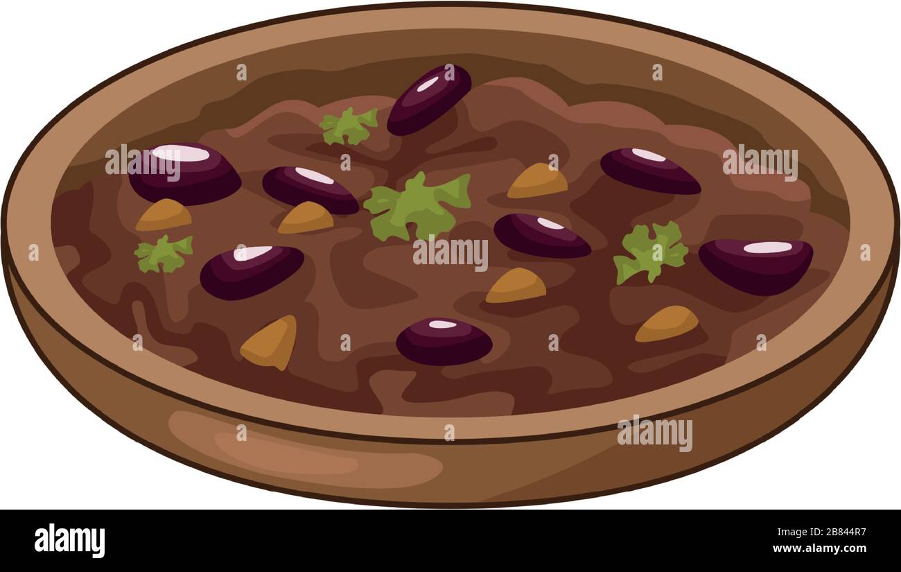 Mexican refried beans Stock Vector Images - Alamy