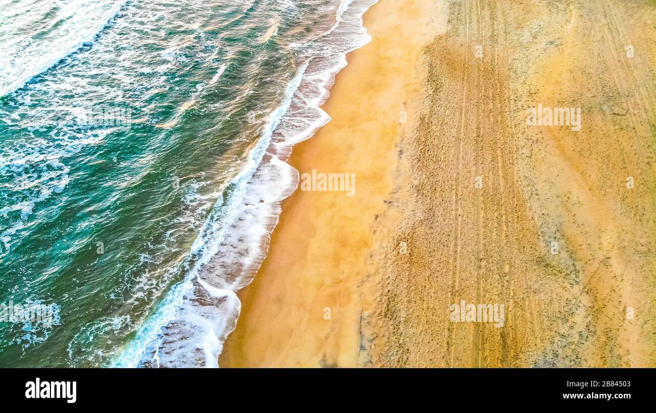 The Morning Waves from Nags Head, Carolina Stock Photo - Alamy